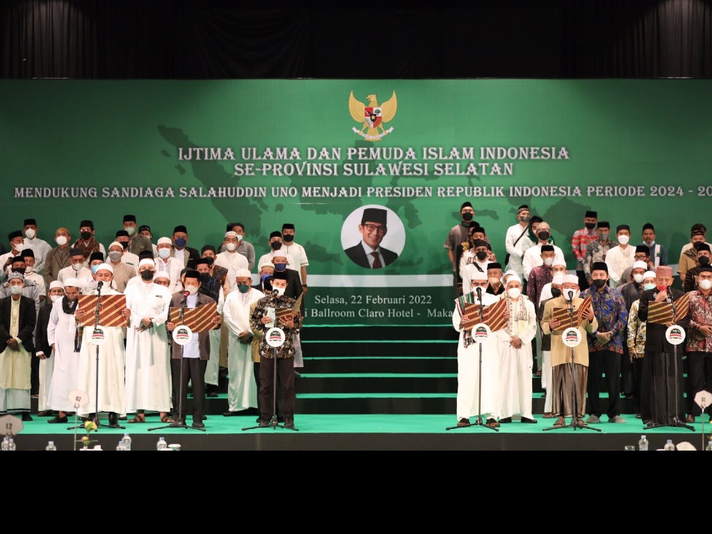 Ijtima Ulama dan Pemuda Islam di Sulsel Deklarasi Sandiaga Uno Jadi ... Ijtima Ulama dan Pemuda Islam di Sulsel Deklarasi Sandiaga Uno Jadi ...